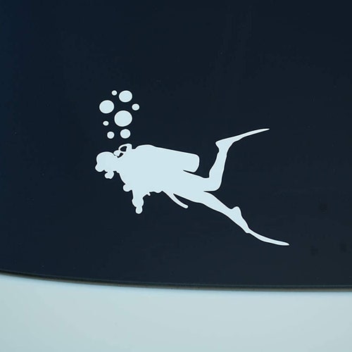 Scuba Diver Vinyl Sticker Decal Choose Color & Size Diving - Etsy