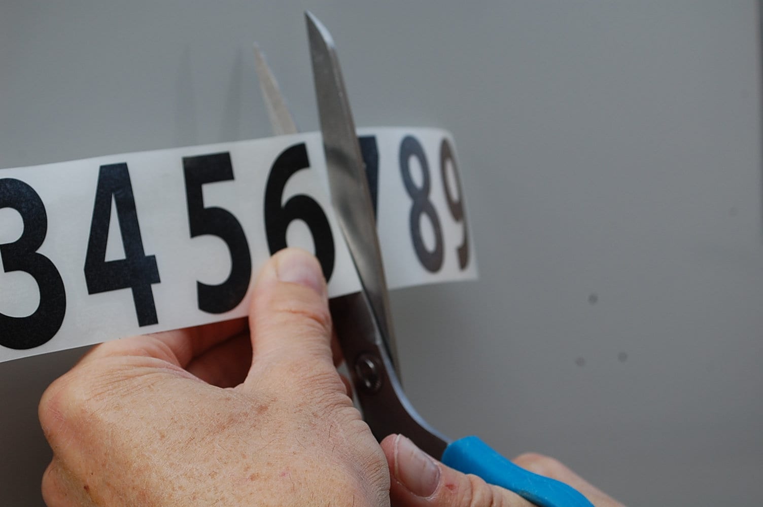 0-9 Numbers Black Vinyl Sticker Decals Set of 40 Choose Size!! 1/2" to ...