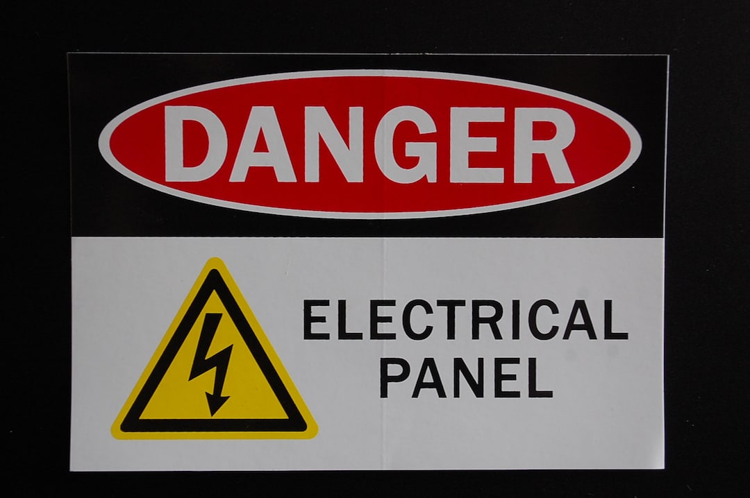 Danger Electrical Panel Sticker Vinyl Decal (choose Quantity) 5" X 3.5 ...