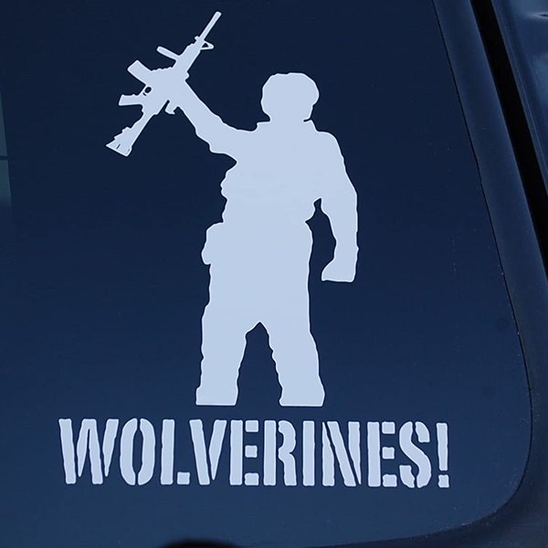 Red Dawn Wolverines Sticker - Etsy