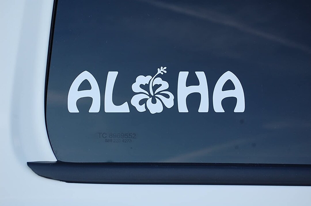 Aloha Hawaiian Sticker Vinyl Decal Choose Color & Size!! Hawaii Hang ...