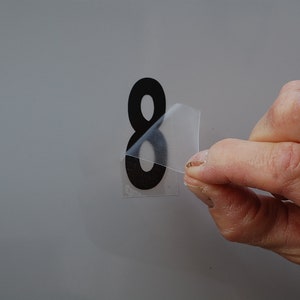 0-9 Numbers Red Vinyl Sticker Decals Set of 40 (4 of Each Number ...