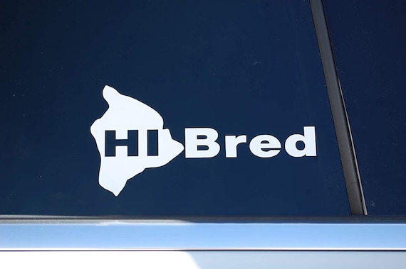 Hawaii HI Bred Sticker Vinyl Decal Choose Color & Size | Etsy