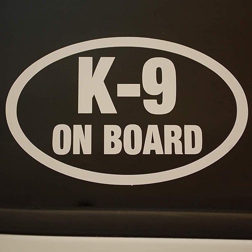 Caution K-9 Sticker Vinyl Decal Choose Color & Size Police - Etsy