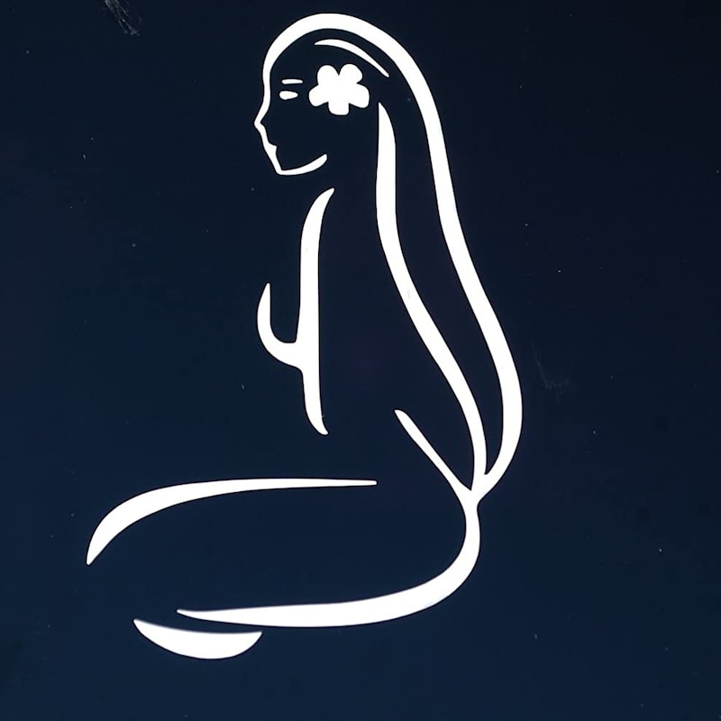 Hawaii Hula Girl Decal - Etsy