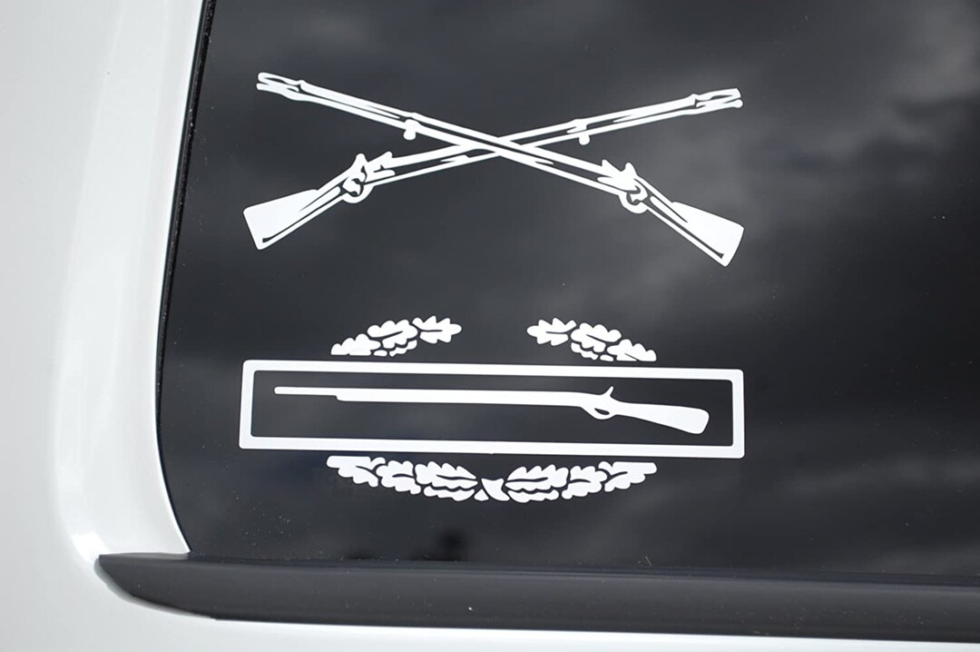 Army Infantry/combat Action Badge Sticker Vinyl Decal (set of 2) Choose ...