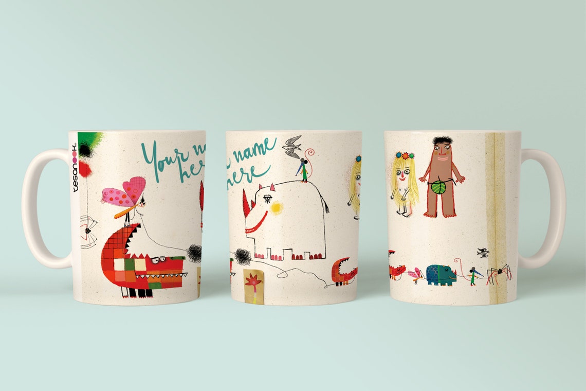 Tasse originale personnalisée et conçue avec des animaux | Etsy