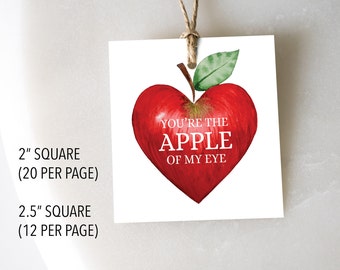 Apple of My Eye Valentine - Etsy