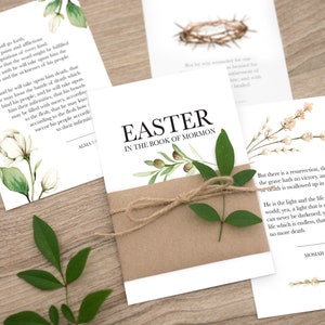 Easter in the Book of Mormon | Printable Scripture Cards | LDS Easter ...