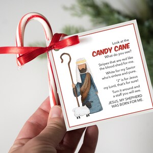 Candy Cane Legend, Candy Cane Tag, Christmas Favor, Candy Cane Poem ...