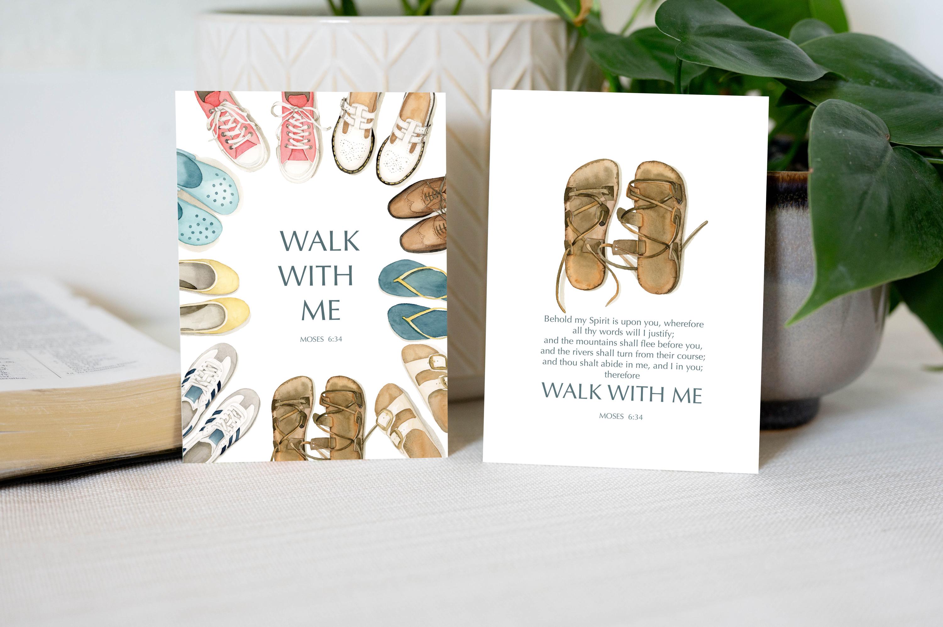 Walk With Me | 2026 LDS Youth Theme Posters & Bookmarks | Moses 6:34 ...