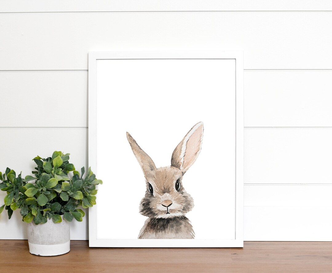 Bunny Print, Easter Bunny, Rabbit Print, Rabbit Wall Art, Rabbit ...