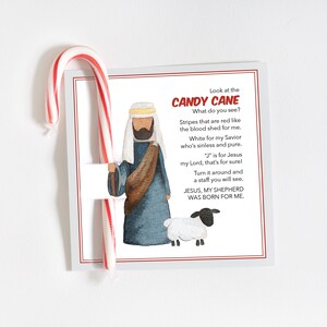 Candy Cane Legend, Candy Cane Holder, Christmas Favor, Candy Cane Poem ...