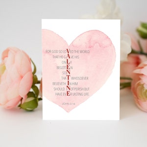 John 3:16 | Printable Bible Verse Valentine | Scripture Valentine ...