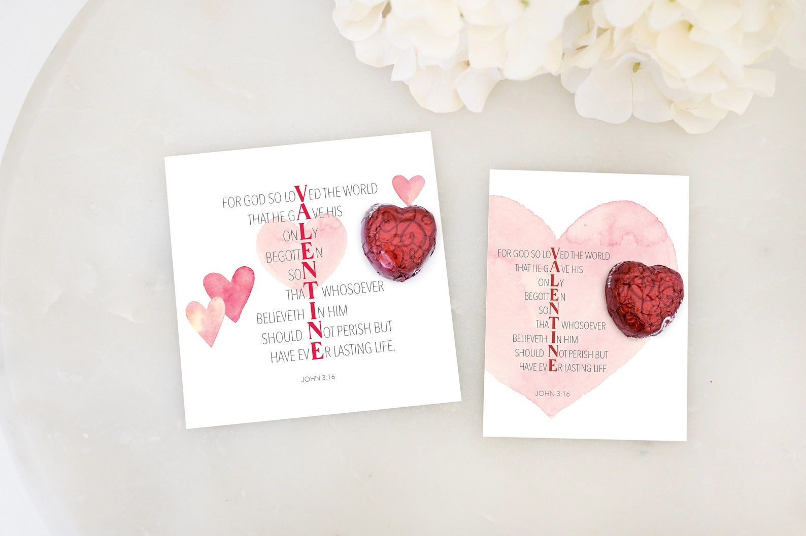 John 3:16 Printable Bible Verse Valentine Scripture - Etsy