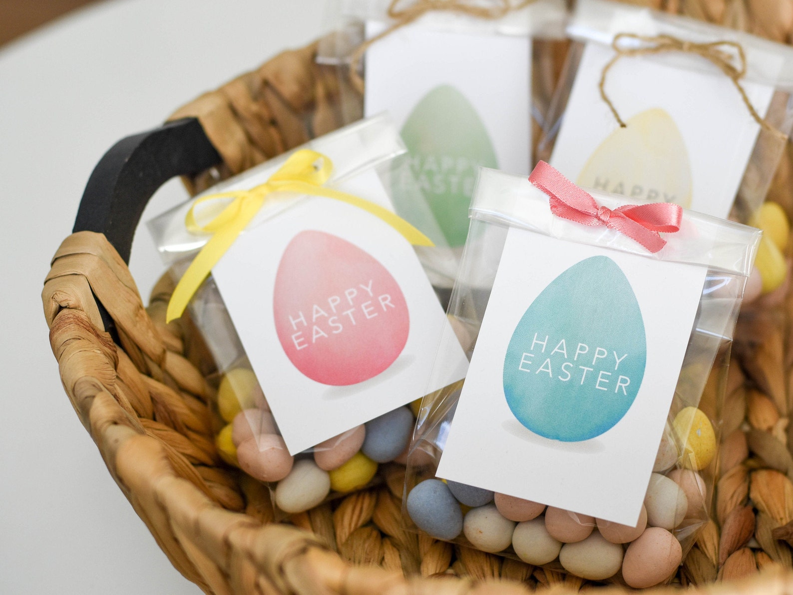 Happy Easter Tags Printable Easter Tags Easter Egg Tags | Etsy