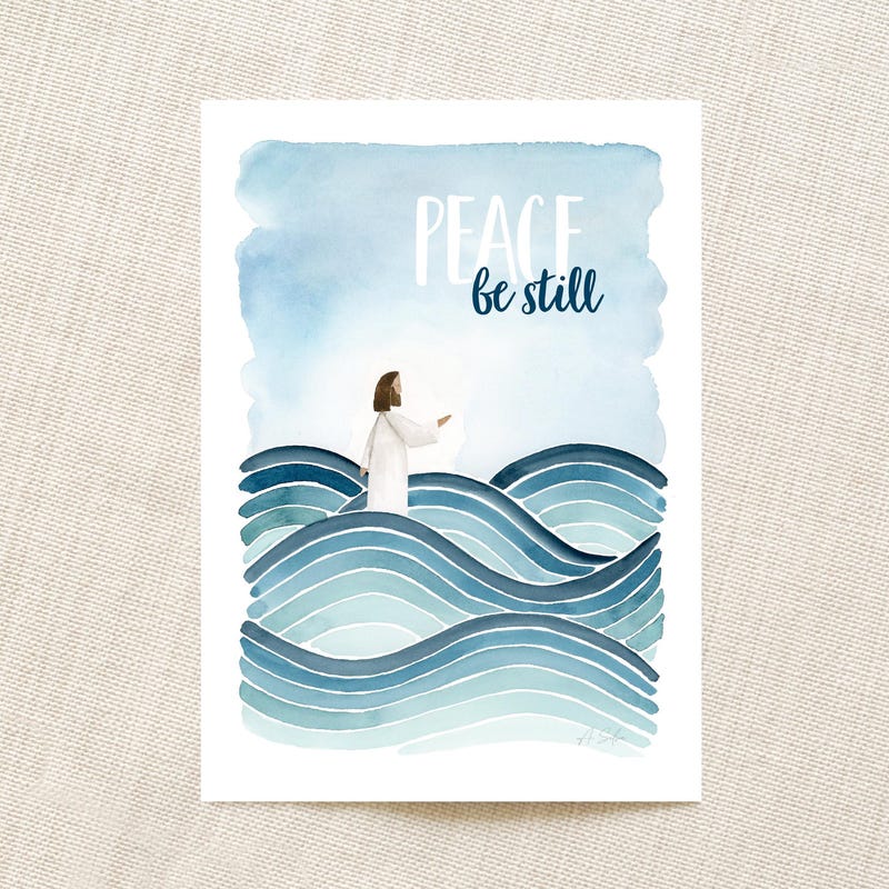 Peace Be Still Art - Etsy