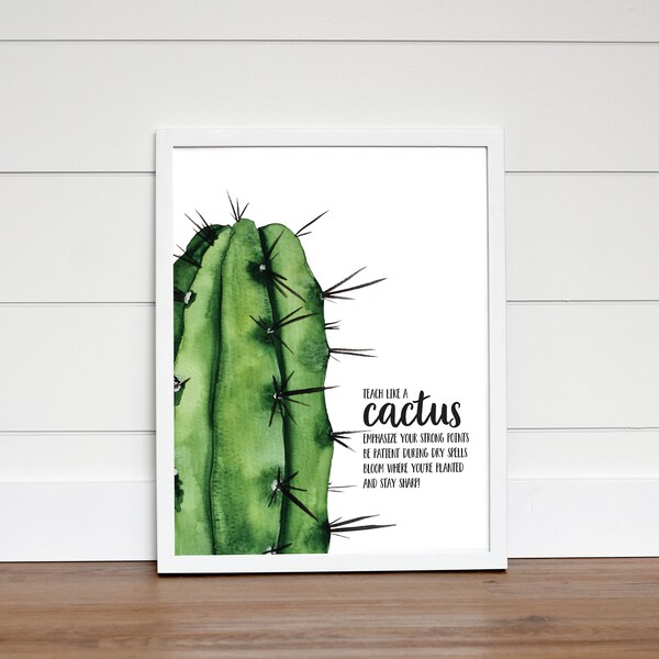 Cactus Watercolor - Etsy