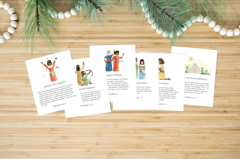 Book of Mormon Christmas Activity | Signs of Christ's Birth Paper Story ...