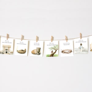 LDS Holy Week Study Cards Printable Easter Story LDS Easter Advent ...