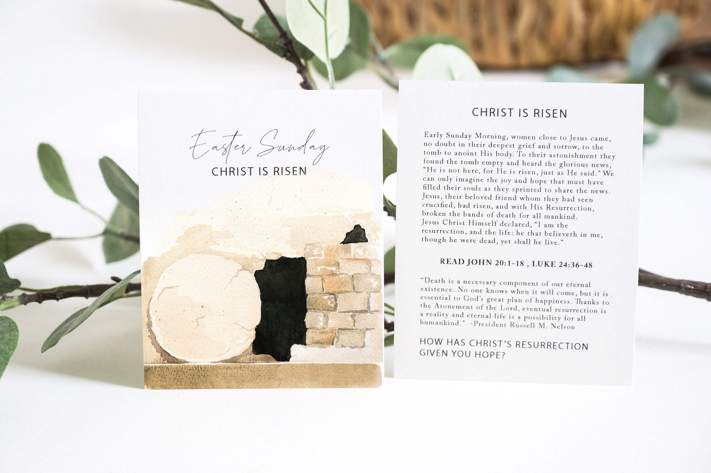 LDS Holy Week Study Cards Printable Easter Story LDS - Etsy UK