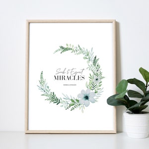 Seek and Expect Miracles | Russell Nelson Quote | LDS Wall Art ...
