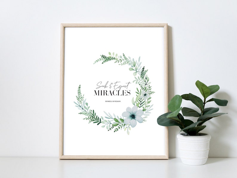 Seek and Expect Miracles Russell Nelson Quote LDS Wall Art - Etsy Seek and Expect Miracles Russell Nelson Quote LDS Wall Art - Etsy