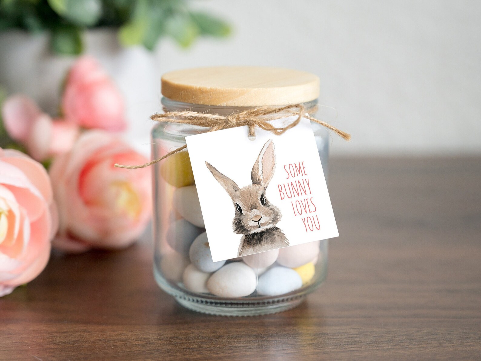 Some Bunny Loves You | Printable Valentine Tag | Printable Easter Tag ...