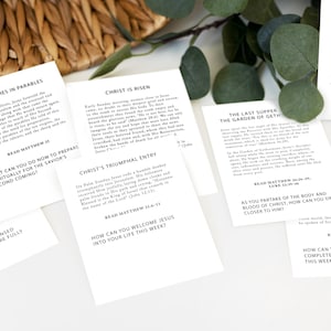 Bible Holy Week Study Cards | Printable Easter Story Devotionals ...