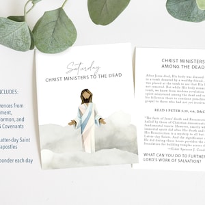 LDS Holy Week Study Cards | Printable Easter Story | LDS Easter Advent ...