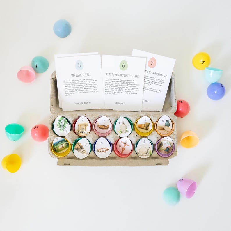Resurrection Eggs | Printable Easter Story Eggs and Cards for Teaching ...