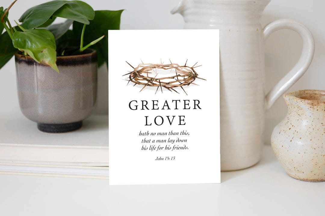Greater Love Easter Print | LDS Easter Art | Christian Easter Decor ...
