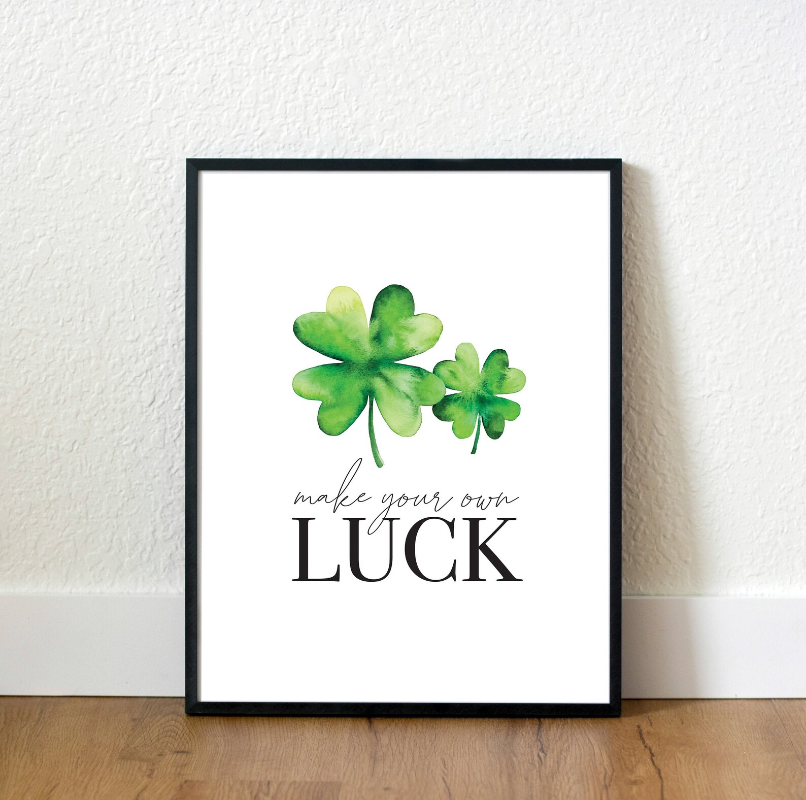 Make Your Own Luck Printable Poster. St Patrick's Day | Etsy