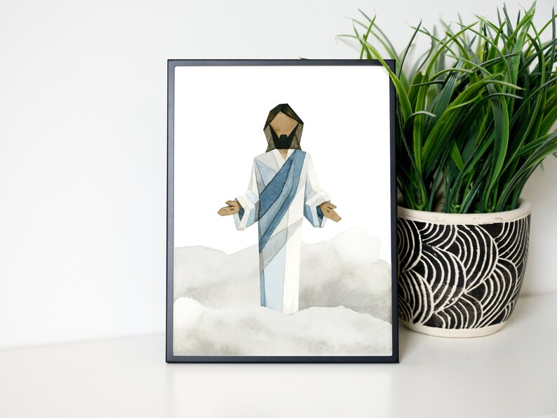 Resurrected Christ Christian Home Decor | Printable Christian Art | LDS ...