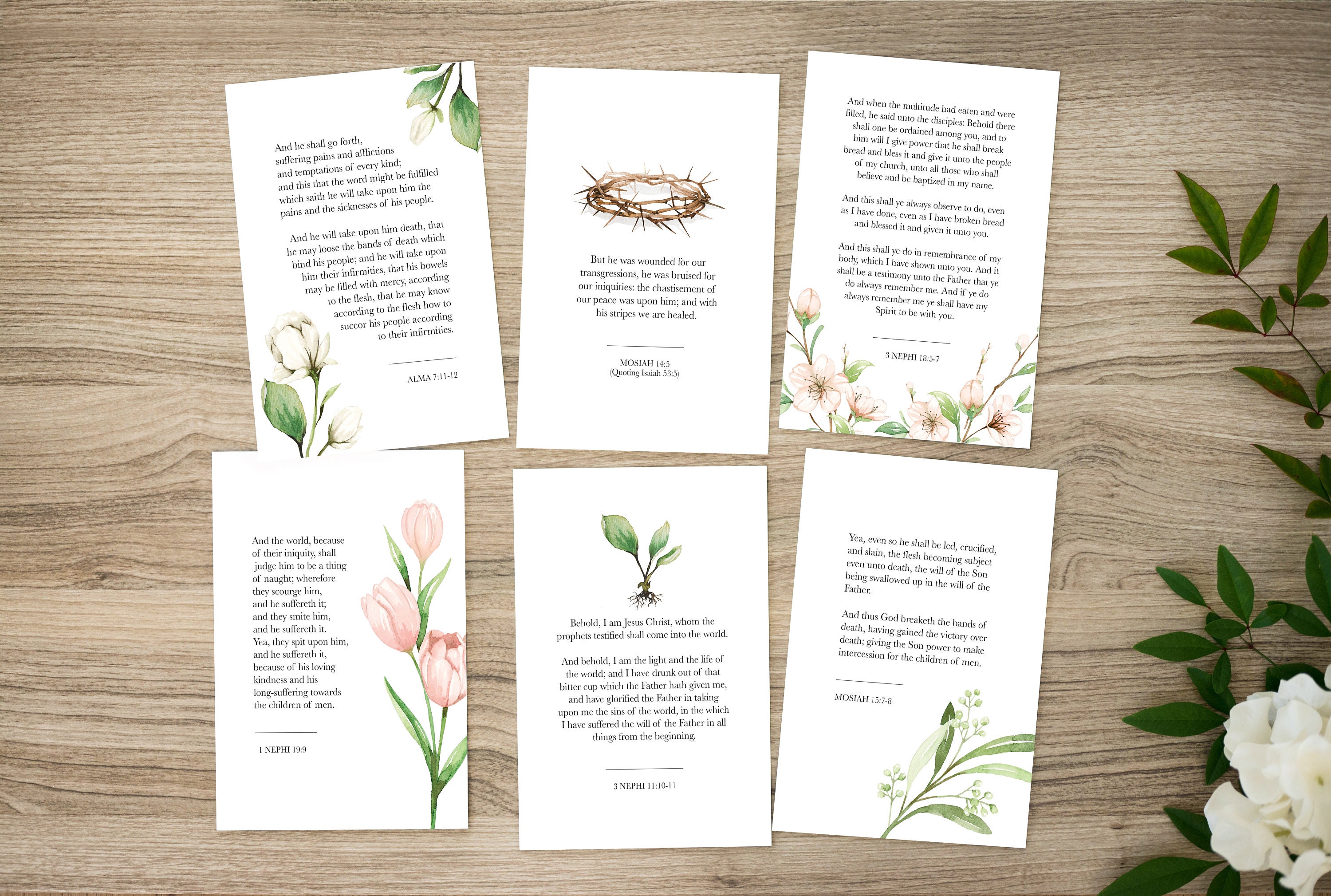 Easter in the Book of Mormon | Printable Scripture Cards | LDS Easter ...