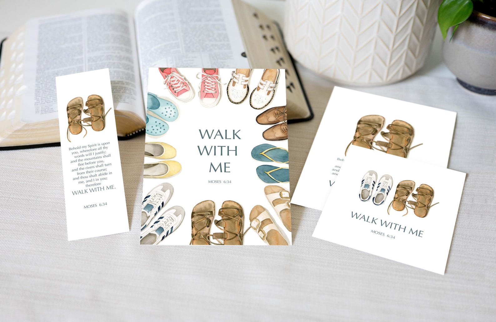 Walk With Me | 2026 LDS Youth Theme Posters & Bookmarks | Moses 6:34 ...