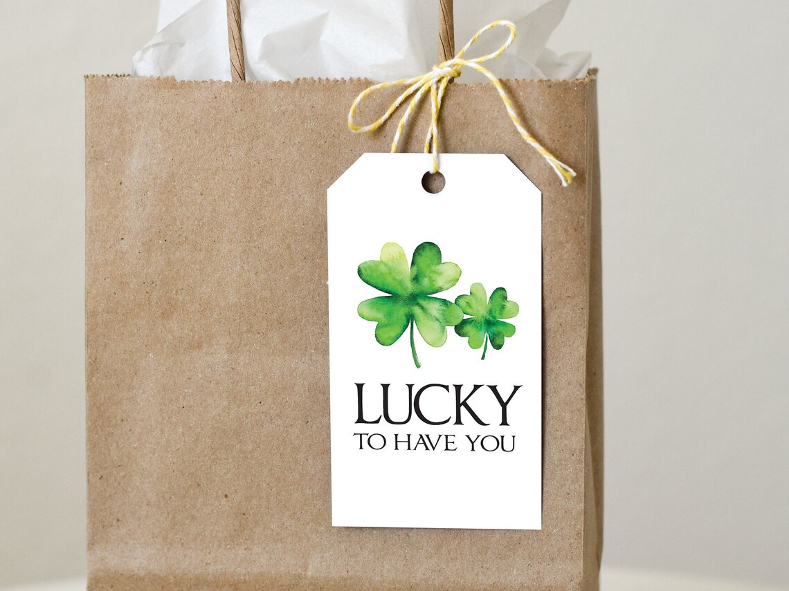 Lucky to Have You Printable Gift Tag St. Patrick's Day | Etsy