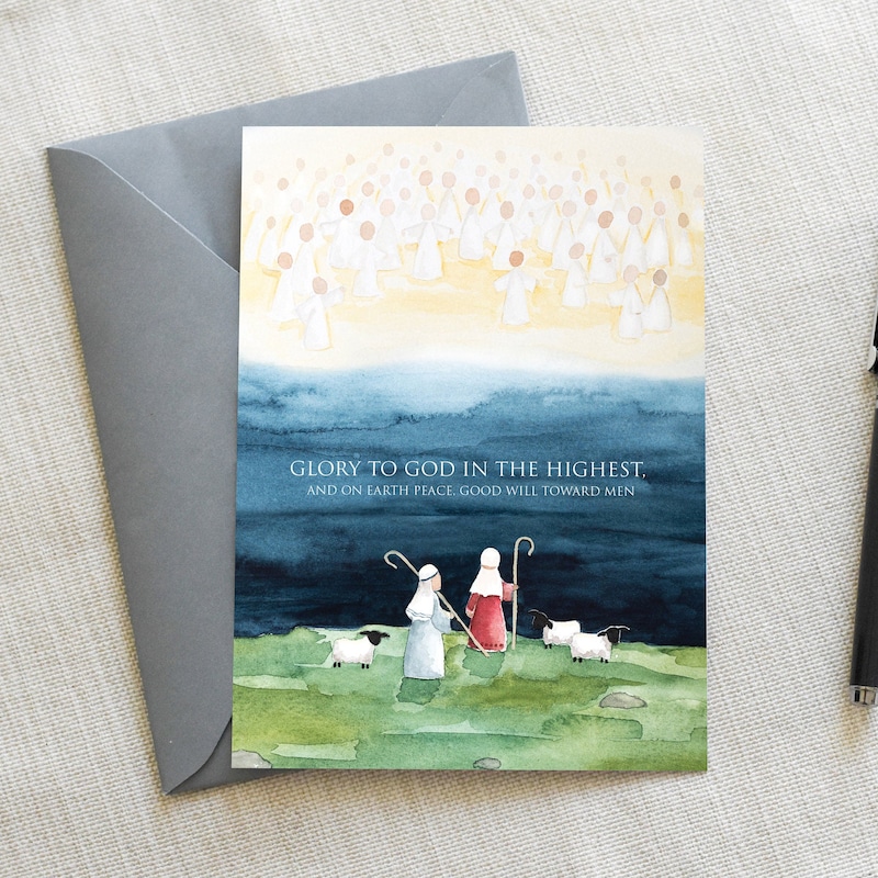 Religious Christmas Cards - Etsy