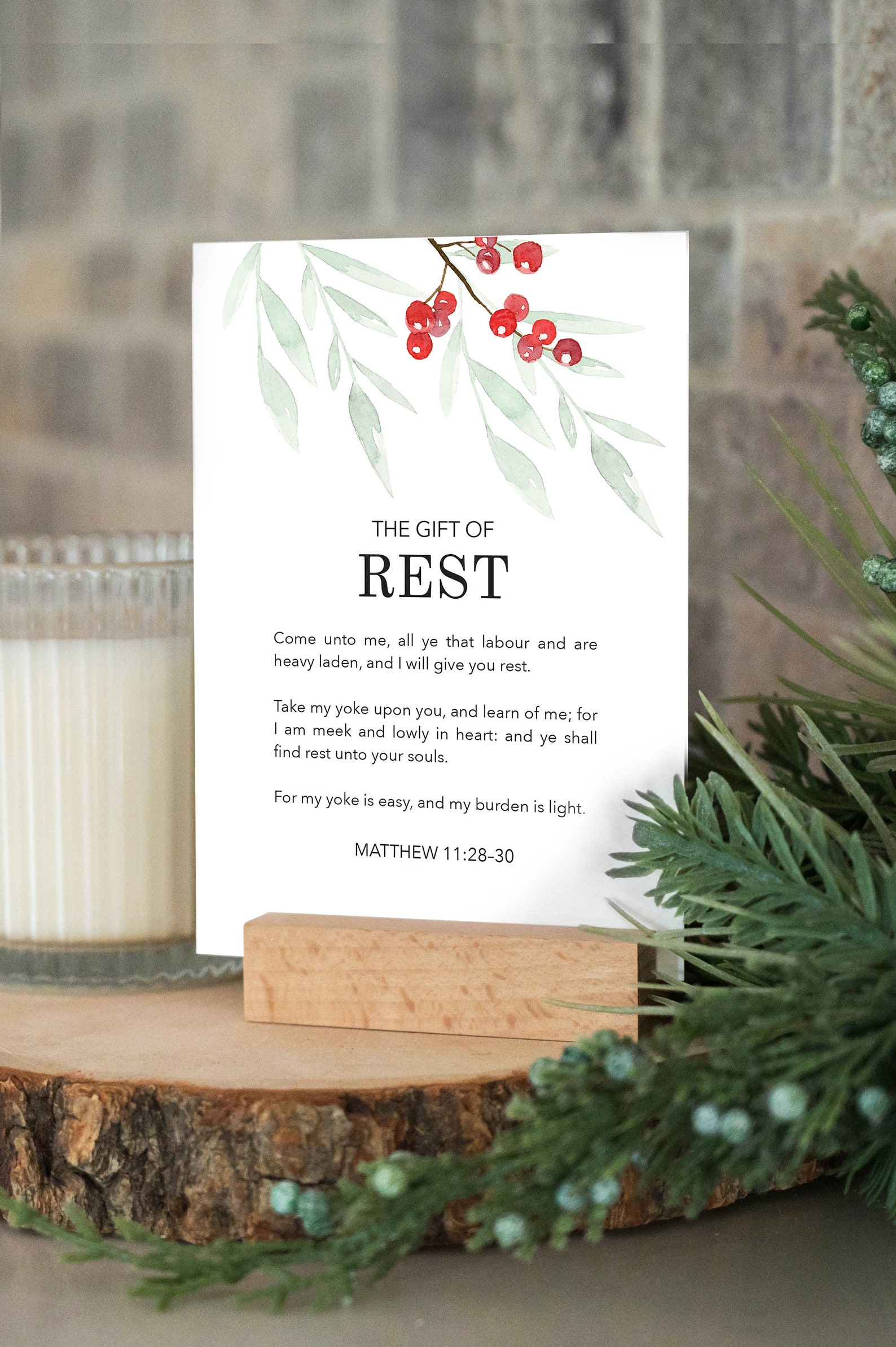 LDS 25 Gifts of Christ Christmas Advent | LDS Scripture Card Set ...