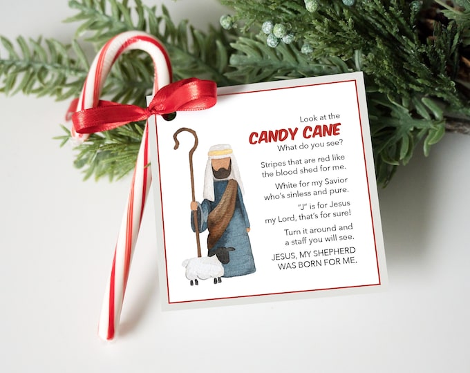 Candy Cane Legend - Printable Jesus Shepherd Candycane - Christmas ...