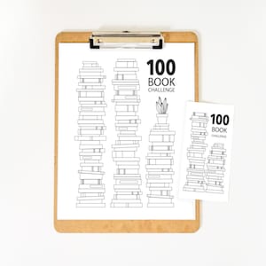 Printable Book Tracker Bookmark | 25 50 100 Book Challenge | Reading ...