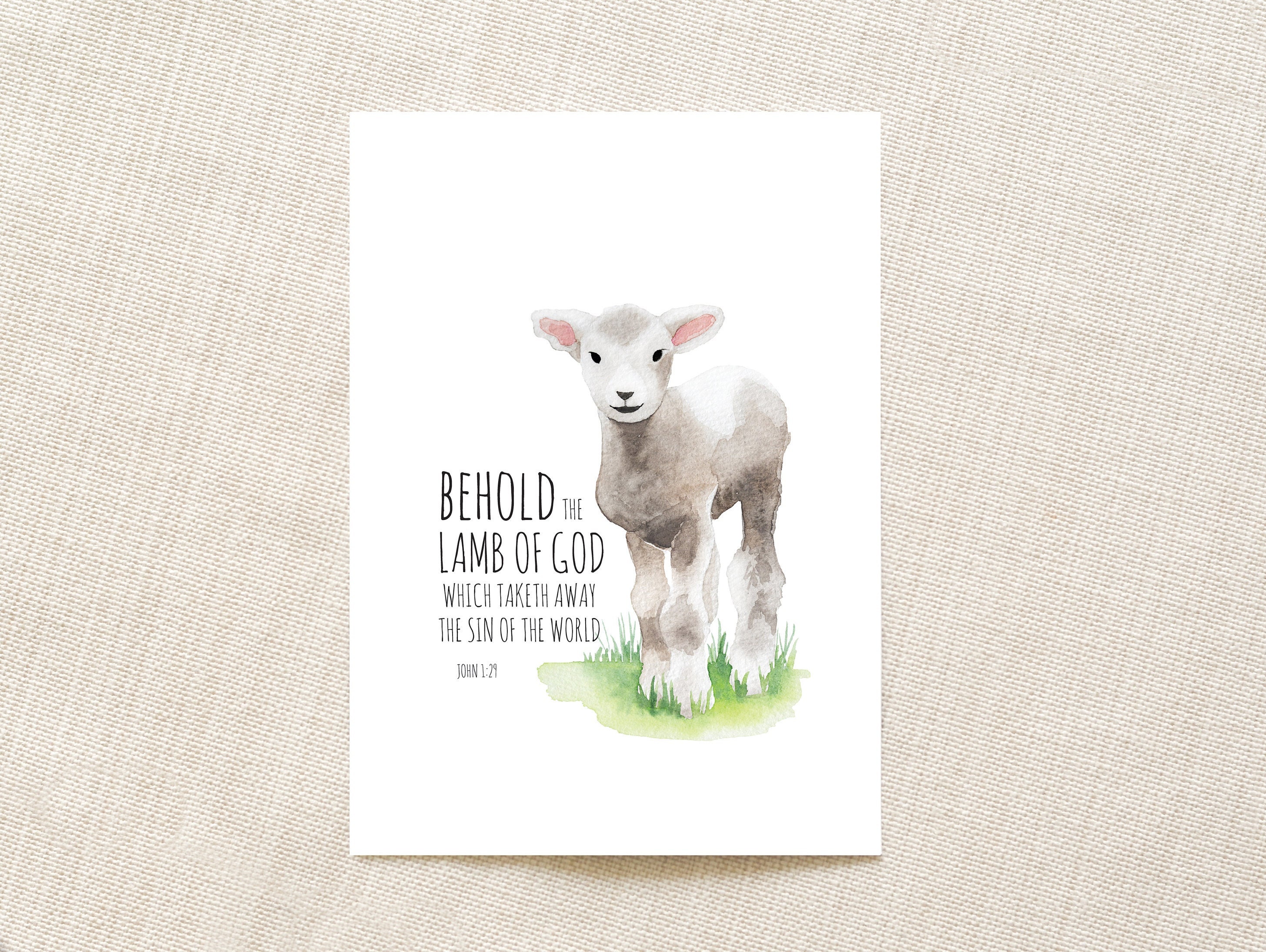 Behold the Lamb of God Easter Printable Religious Easter - Etsy Canada