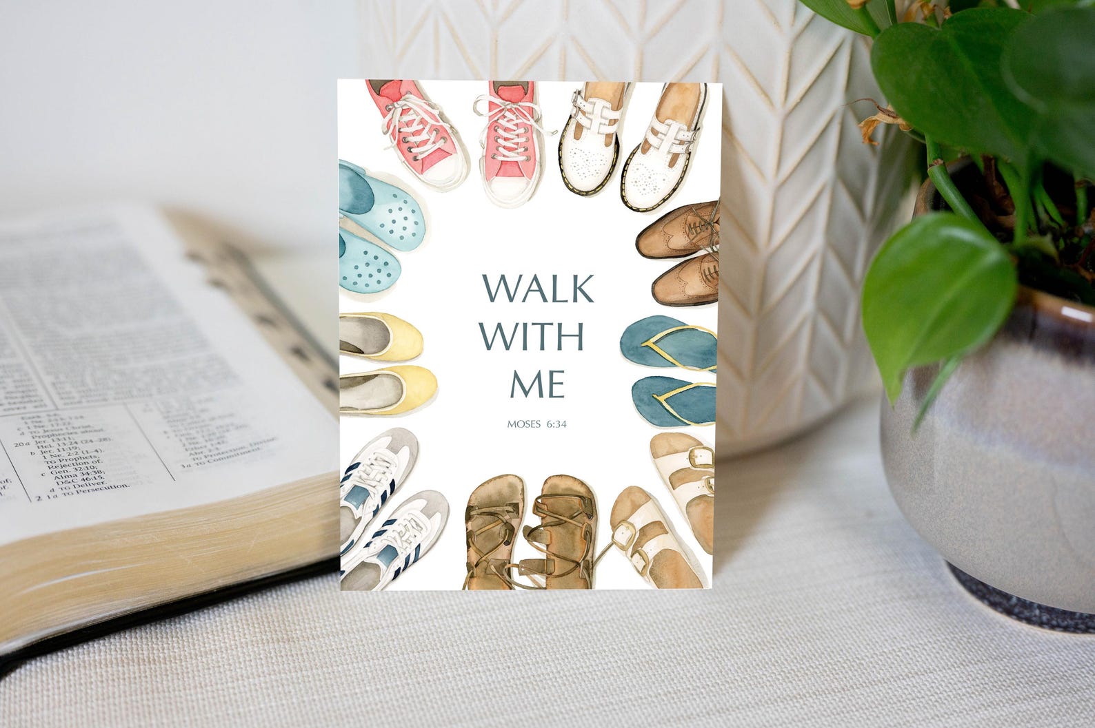 Walk With Me | 2026 LDS Youth Theme Posters & Bookmarks | Moses 6:34 ...