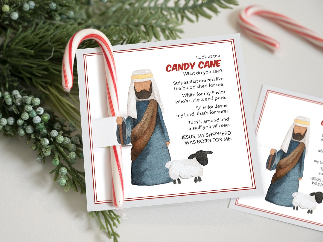 Candy Cane Legend, Candy Cane Holder, Christmas Favor, Candy Cane Poem ...