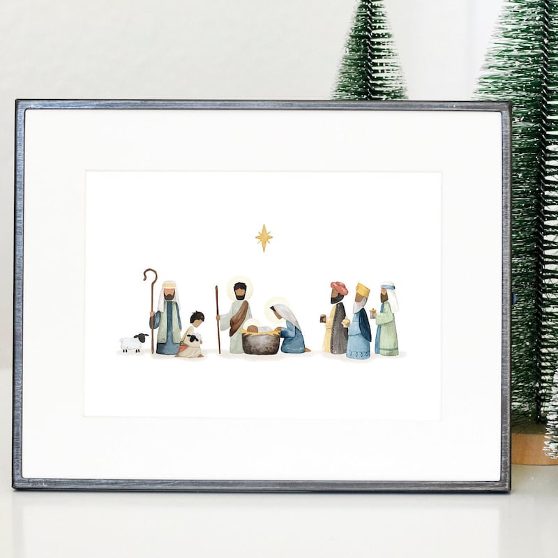 Nativity Scene Printable - Etsy