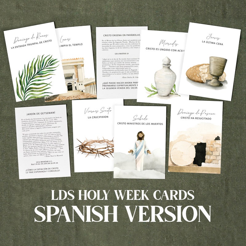 Spanish Lds Holy Cards - Etsy