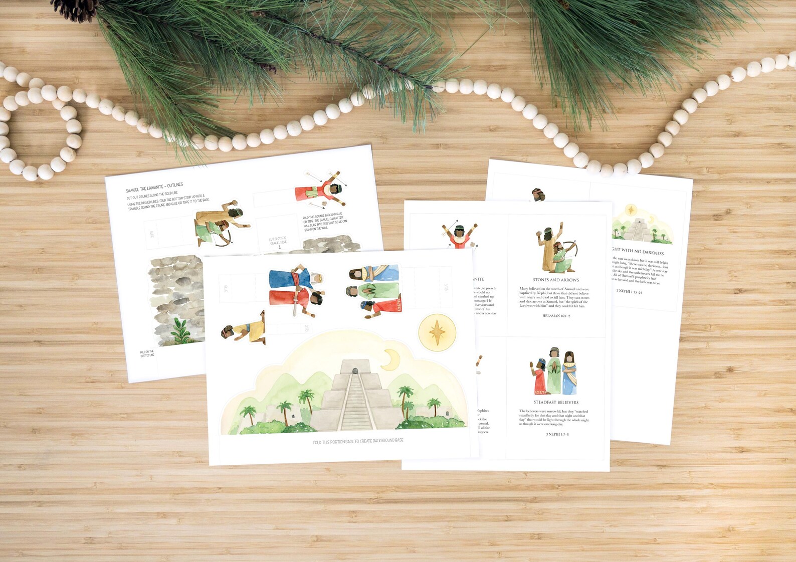 Book of Mormon Christmas Activity | Signs of Christ's Birth Paper Story ...