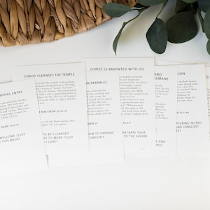 Bible Holy Week Study Cards | Printable Easter Story Devotionals ...
