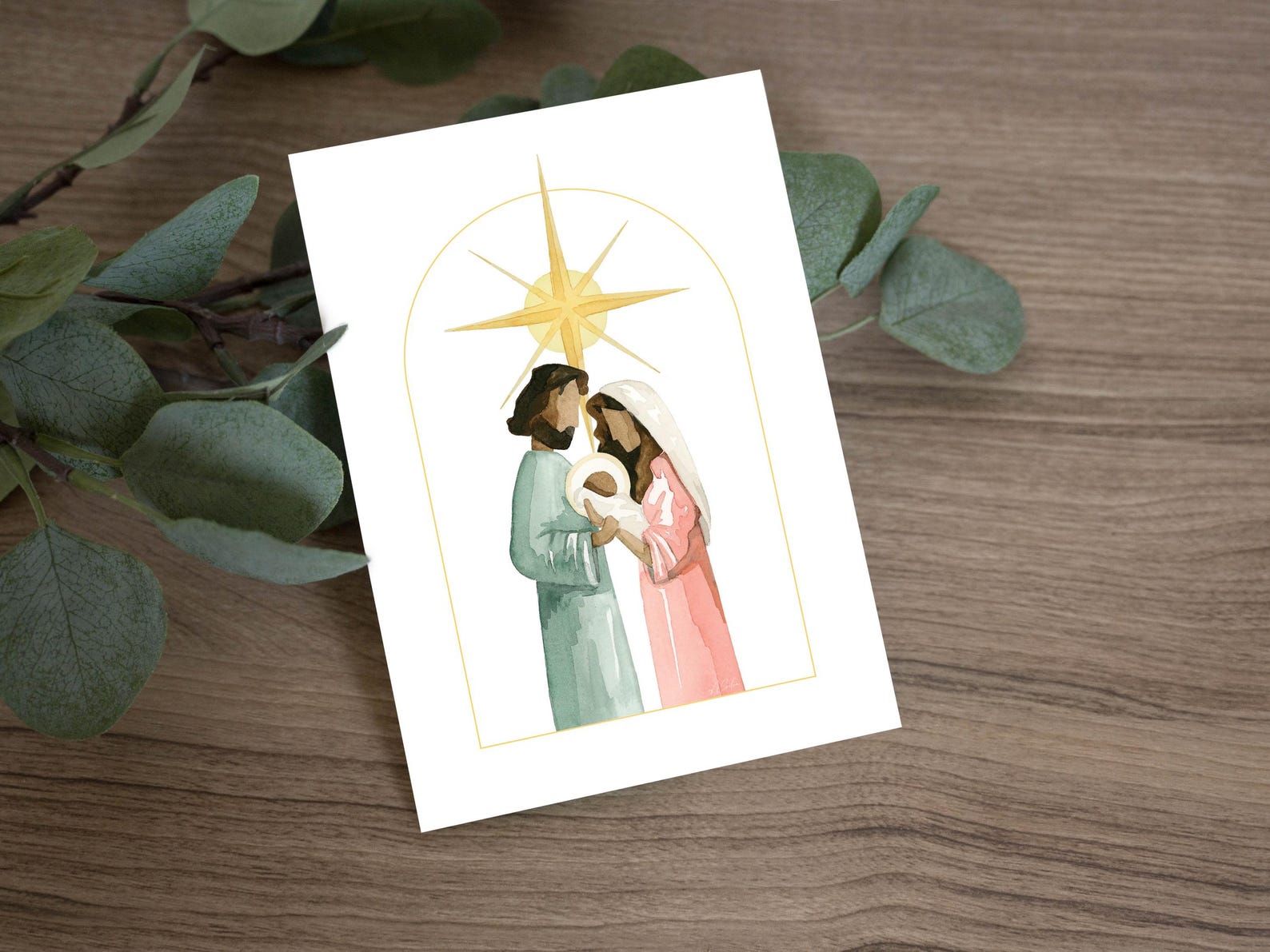 Holy Family Christmas Nativity Print | Printable Christian Christmas ...