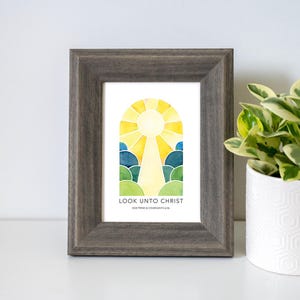 Look Unto Christ | 2025 Youth Theme Poster and Book Mark | D&C 6:36 ...